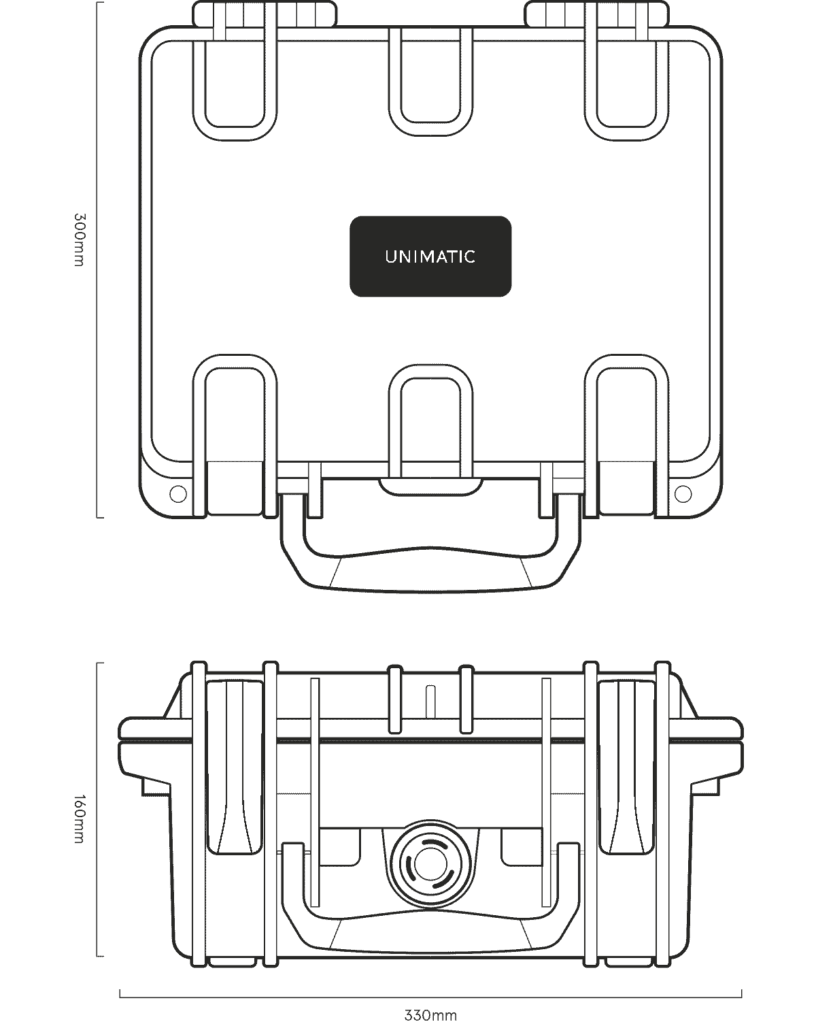 Unimatic 8-Slot Tough Case • UNIMATIC watches – Limited edition watches